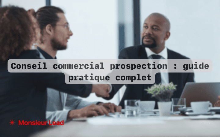 Conseil commercial prospection : guide pratique complet